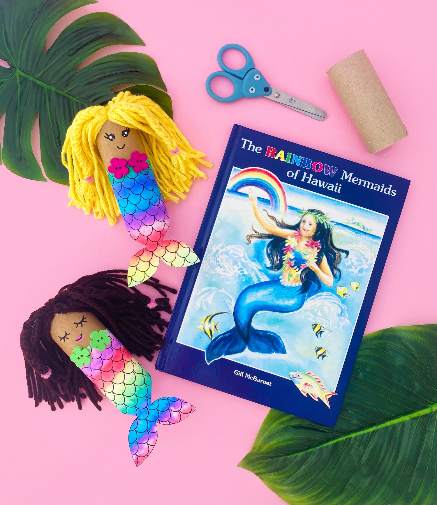 The Rainbow Mermaids of Hawai'i: A Mermaid Craft by @OceanChildCrafts ...